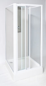 PVC Tri-sliding Door Shower Cubicle For Sale | Shower Unit